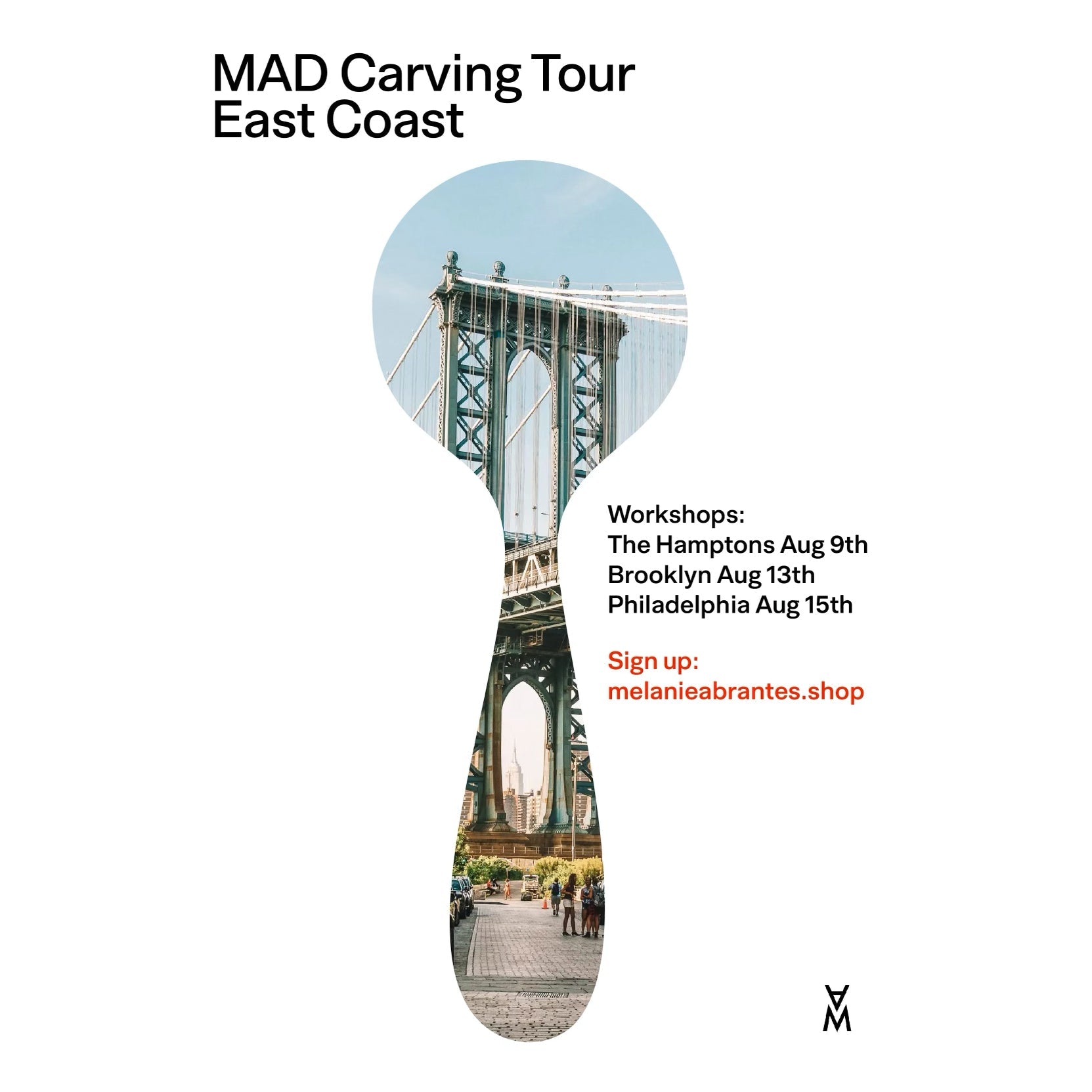 Join the MAD Carving Tour on the East Coast! – Melanie Abrantes Designs